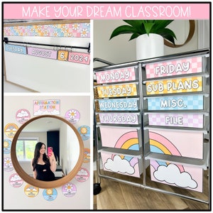Pastel Dreams Decor Bundle | Editable | Theme | Rainbow Cloud ...