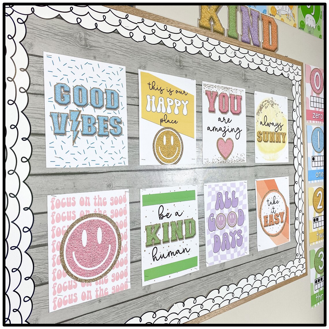 Retro Pastel Classroom Posters Growth Mindset Happy - Etsy