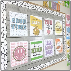 Retro Pastel Classroom Posters | Growth Mindset | Happy - Etsy