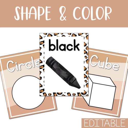 MODERN LEOPARD Alphabet Posters Cheetah Classroom Decor - Etsy