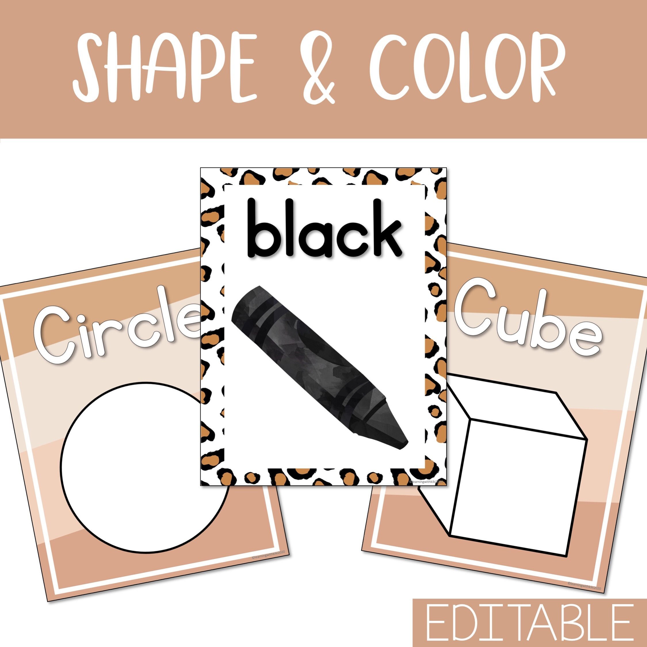 Jungle Shapes Classroom - Etsy