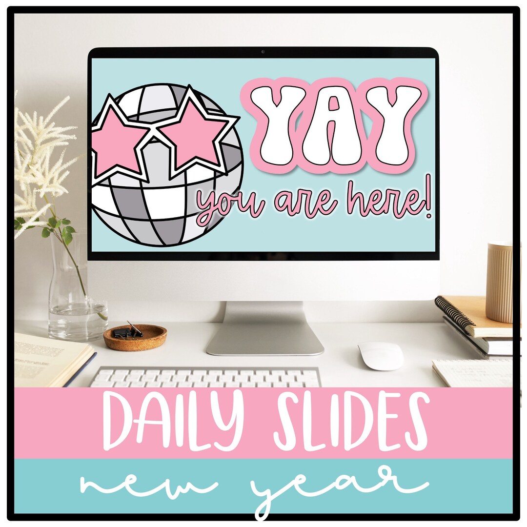 New Year Daily Google Slides and Powerpoint Templates With Timers, 2024 ...
