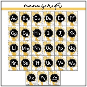 Bee Classroom Decor | Alphabet Posters | Number Posters | Word Wall - Etsy