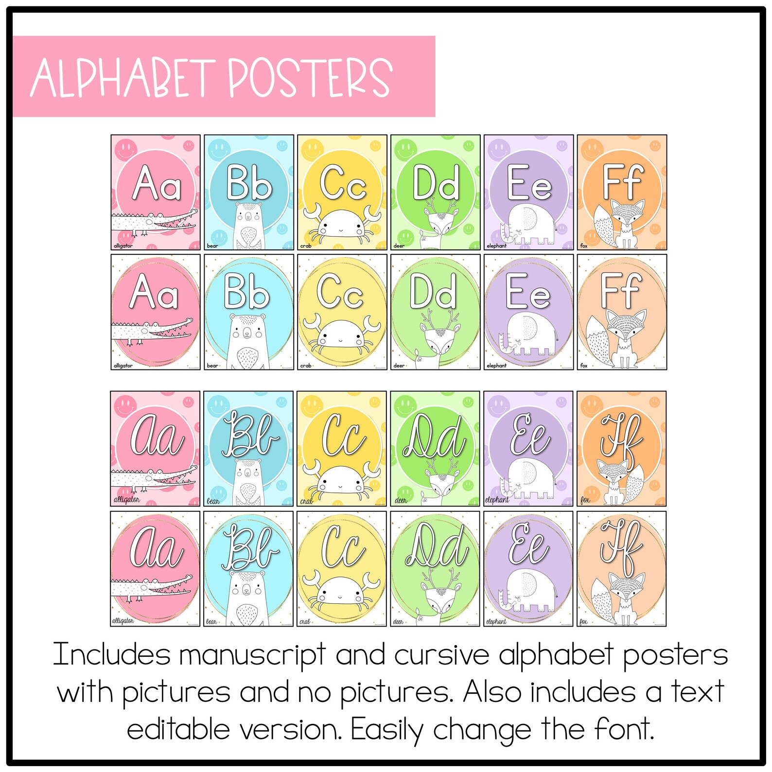 Retro Pastel Classroom Decor Bundle Editable - Etsy Canada