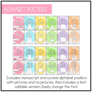 Retro Pastel Classroom Decor Bundle | Editable - Etsy