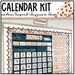 Modern Leopard Calendar, Pocket Chart, Cheetah Classroom Decor ...