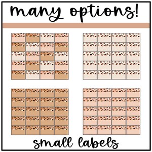 Modern Leopard Teacher Toolbox Labels, Cheetah Classroom Decor ...