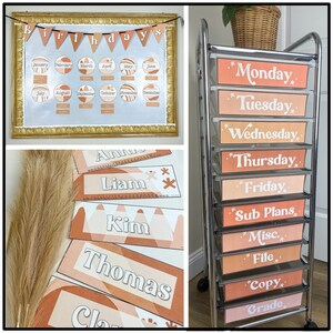 BOHO NEUTRALS Classroom Decor Bundle | Editable | Boho Rainbow - Etsy