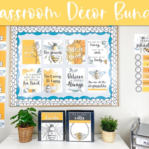 Boho Rainbow Classroom Decor Bundle Modern Classroom Decor - Etsy