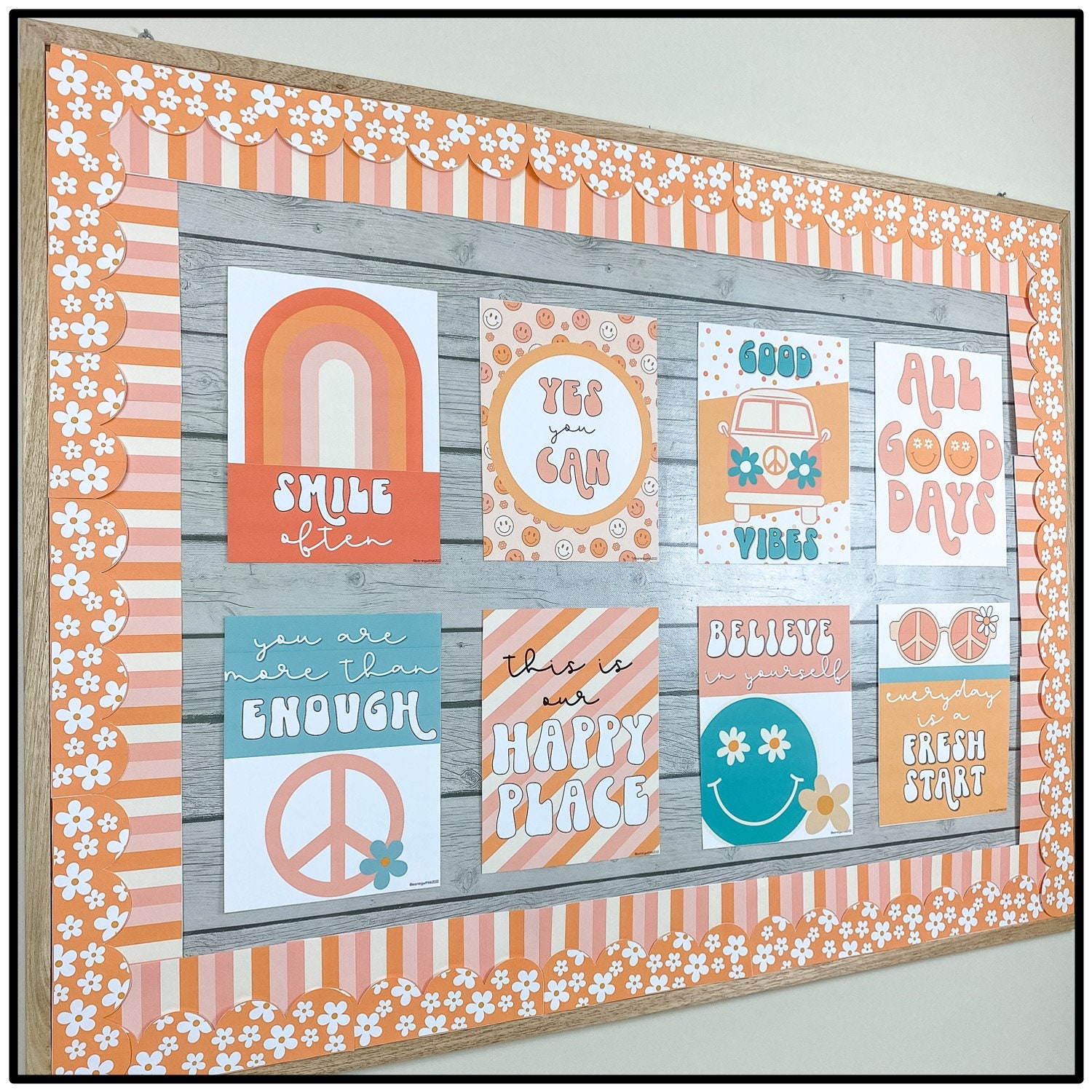 Boho Retro Classroom Posters | Growth Mindset | Daisy - Etsy