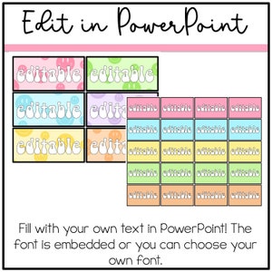 Retro Pastel Teacher Toolbox Labels | Happy Classroom Decor - Etsy