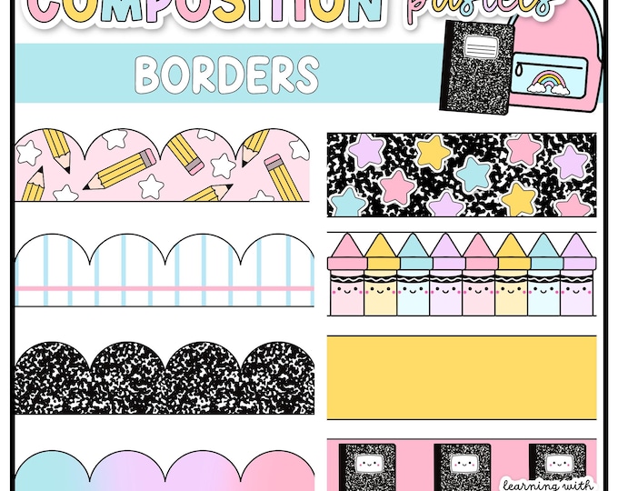 Back to School Bulletin Board Kit, Classroom Decor, Pastel Trendy ...