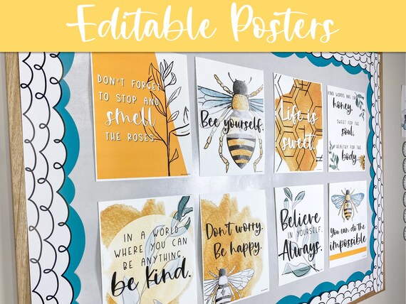 BEE AND BOTANICAL Posters Growth Mindset Bee Eucalyptus - Etsy