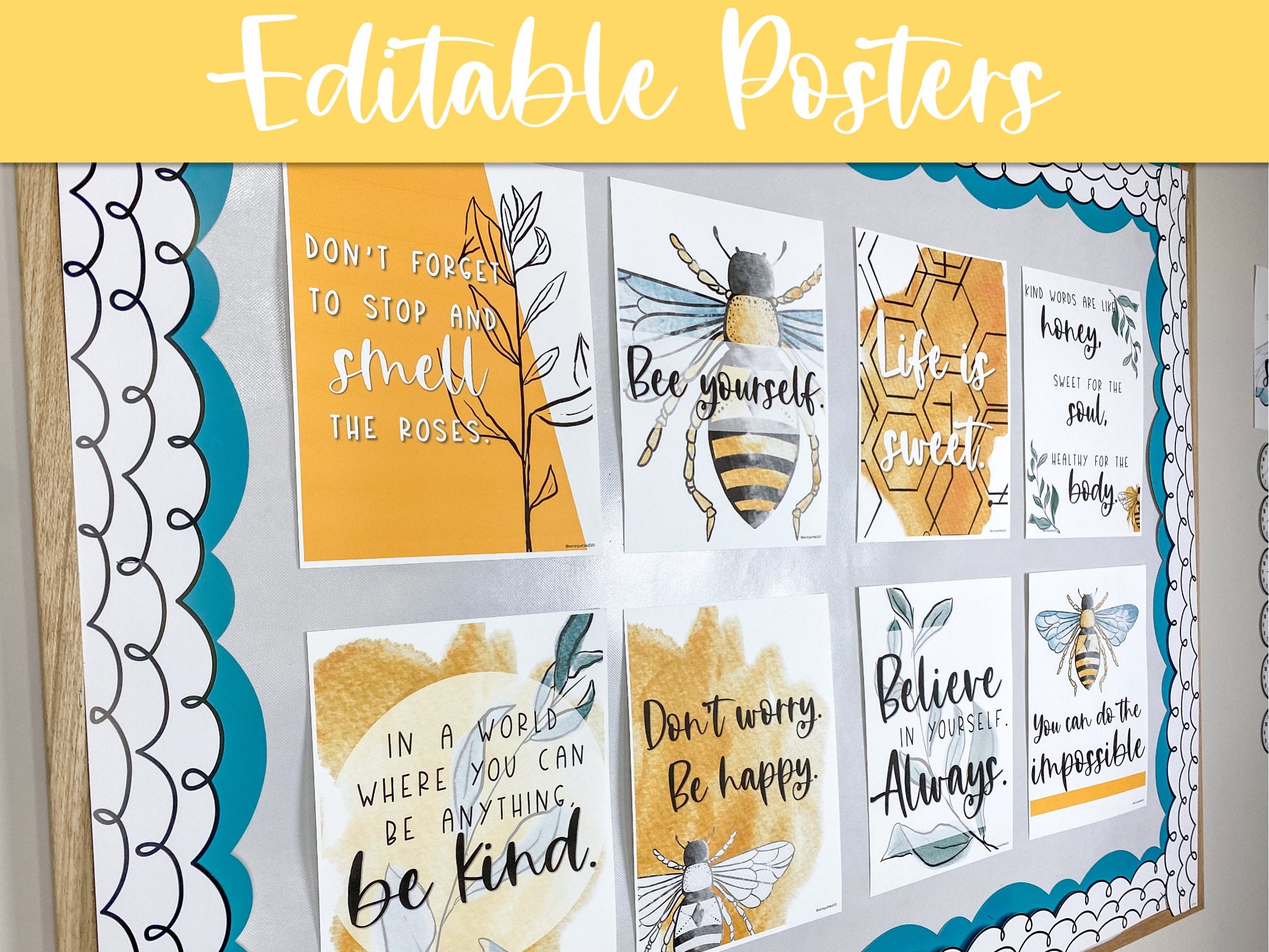 BEE AND BOTANICAL Posters Growth Mindset Bee Eucalyptus - Etsy UK