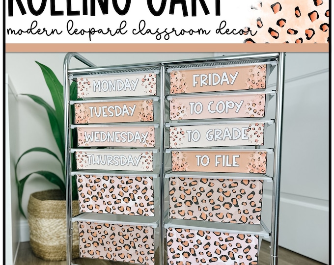 Modern Leopard Classroom Decor, Classroom Schedule, Editable - Etsy Canada