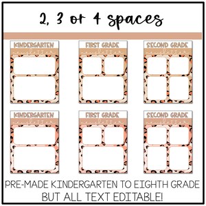 Modern Leopard Classroom Newsletter, Cheetah Classroom Decor ...