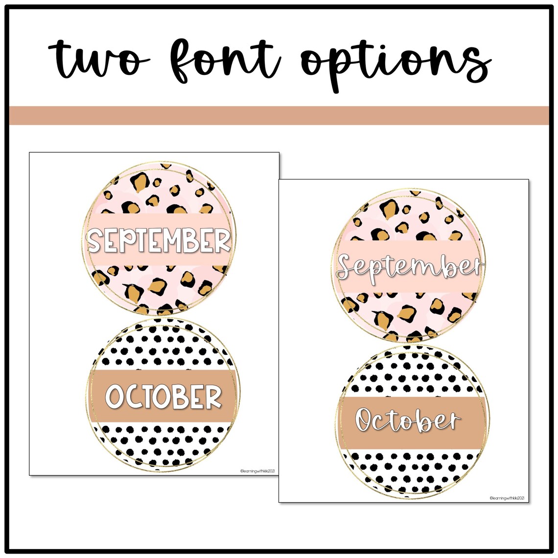 MODERN LEOPARD Birthday Display Cheetah Classroom Decor - Etsy