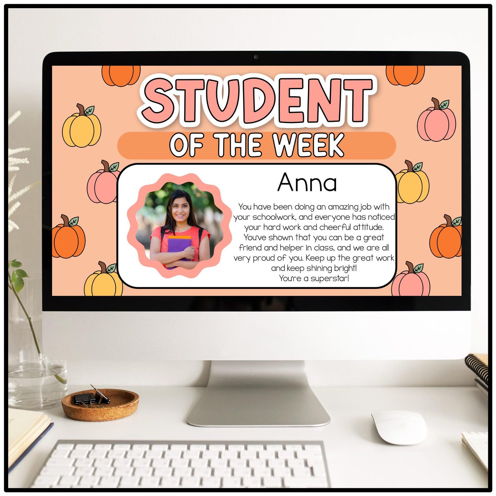Fall Classroom Slides | Powerpoint and Google Slides | Fall Decor ...
