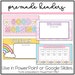 Pastel Powerpoint and Google Slides™ Templates for Teachers With Timers ...