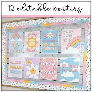 Pastel Dreams Classroom Decor | Posters | Growth Mindset - Etsy