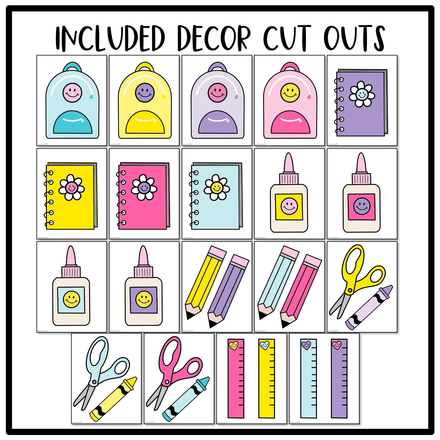 Back to School Bulletin Board, Bright Classroom Decor - Etsy