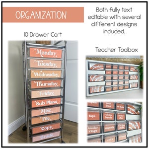 BOHO NEUTRALS Classroom Decor Bundle | Editable | Boho Rainbow - Etsy