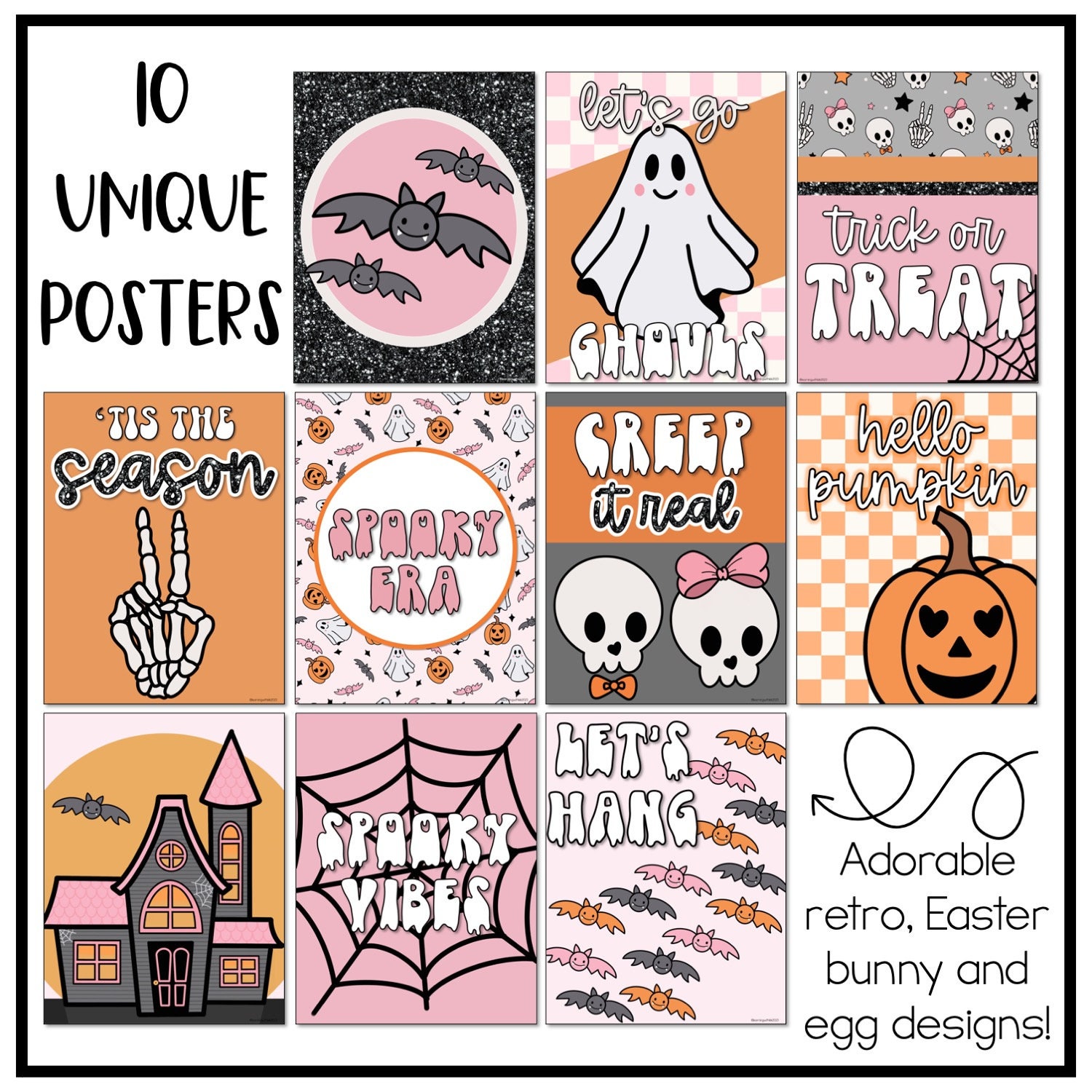 Halloween Classroom Posters, Classroom Decor - Etsy