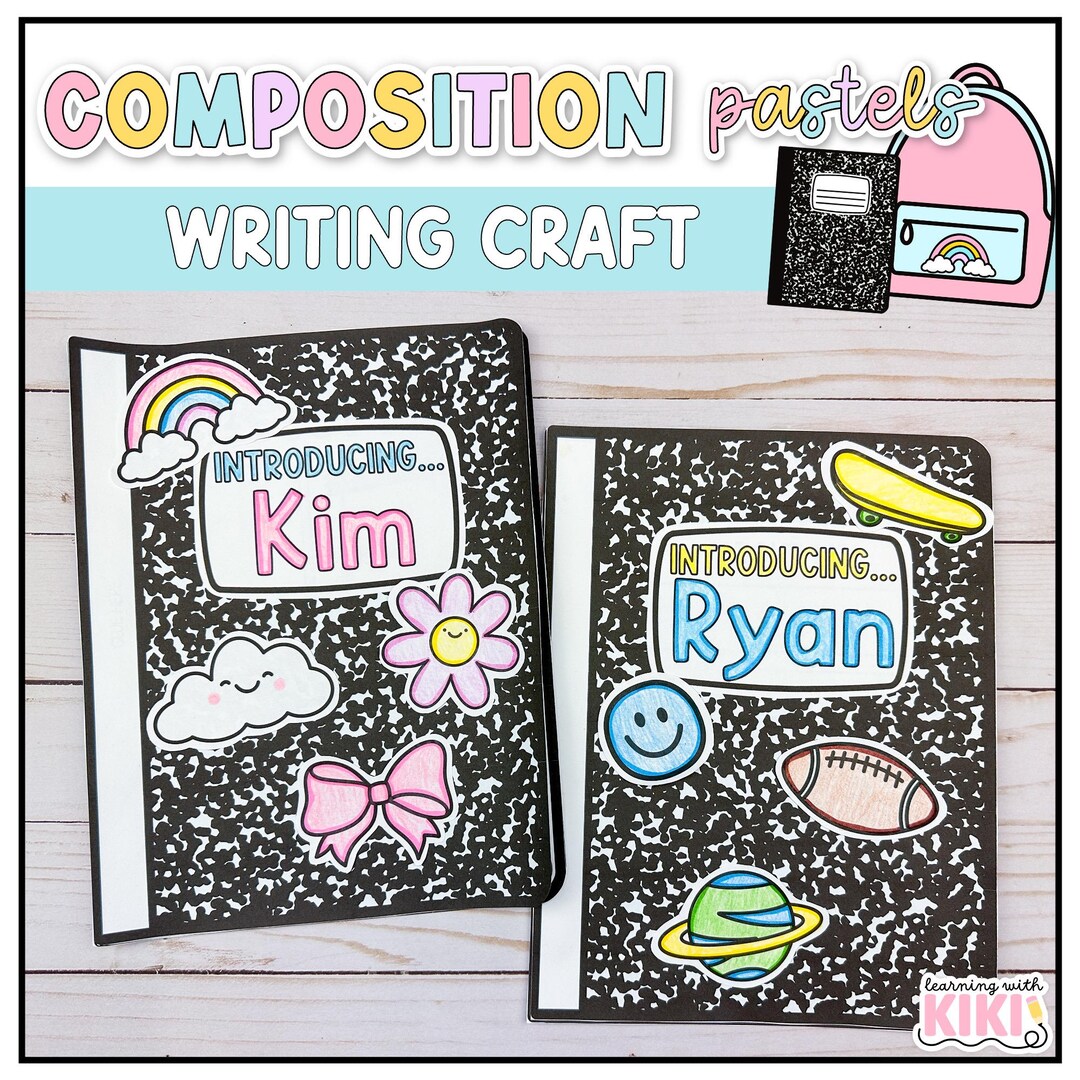 Composition Notebook Back to School Activity Writing | First Day of ...