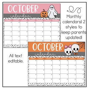 Halloween Newsletter Template, Classroom Newsletter - Etsy