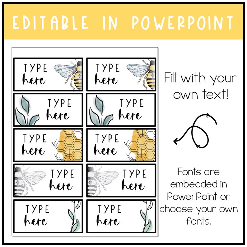 Bee Teacher Toolbox Template Bee and Eucalyptus Classroom - Etsy