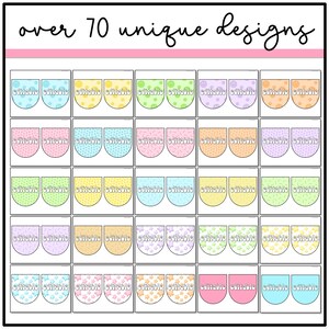 Retro Pastel Banner | Bunting | Bulletin Board | Smile Classroom Decor ...