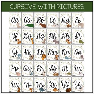 Eucalyptus and Gold Alphabet Posters | Botanical Classroom Decor ...