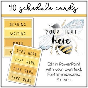 Bee Classroom Decor | Schedule - Etsy