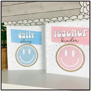 Retro Pastel Binder Covers | Editable | Happy Classroom Decor - Etsy