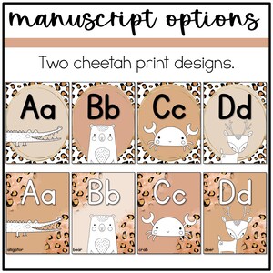 Modern Leopard, Alphabet Posters, Cheetah Classroom Decor, Editable - Etsy