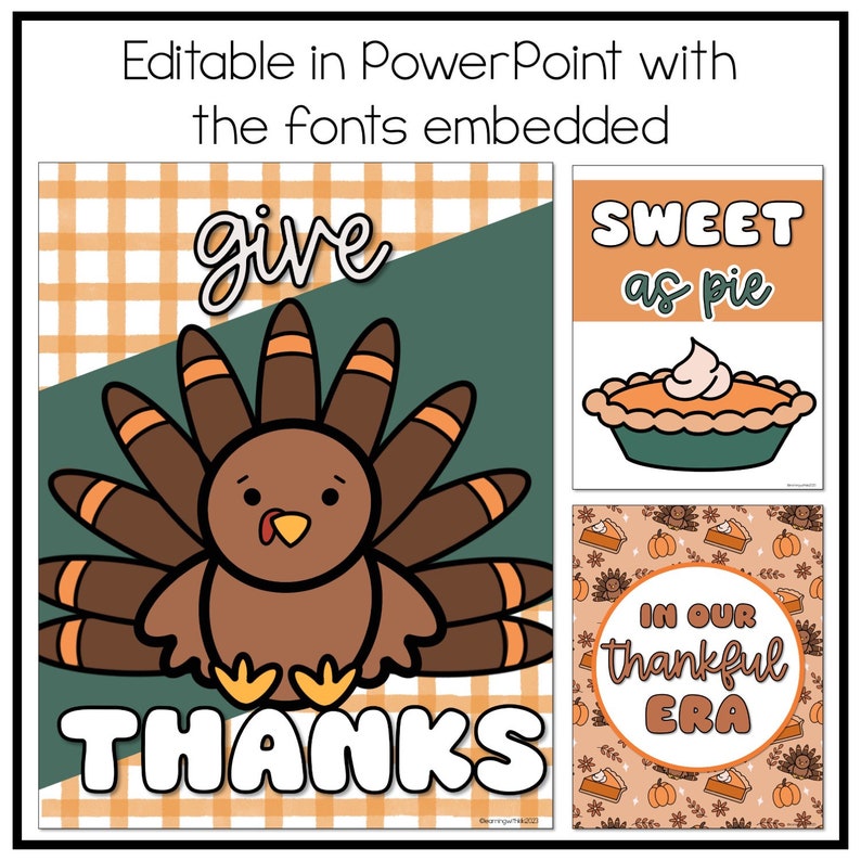 Thanksgiving Classroom Posters, Classroom Decor - Etsy