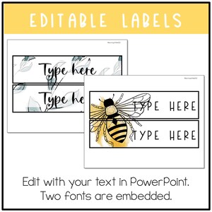 BEE 10 Drawer Rolling Cart Labels | Teacher Cart | Bee and Eucalyptus ...