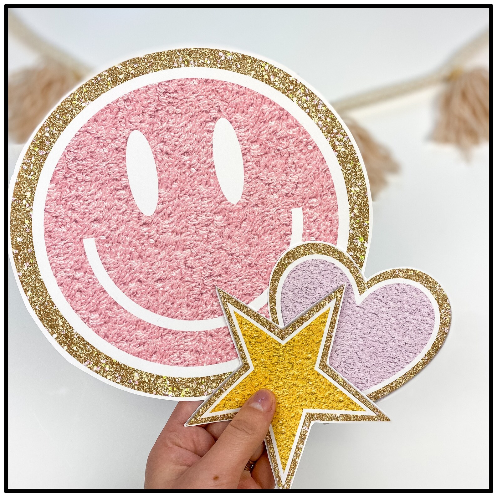 Retro Pastel Bulletin Board Letters Smile Patches - Etsy