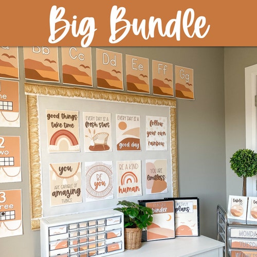 MODERN LEOPARD Classroom Decor Bundle Editable Cheetah - Etsy