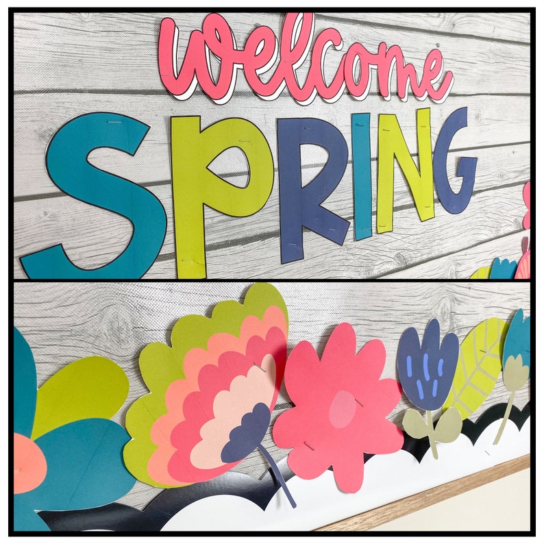 Spring Bulletin Board Kit Classroom Decor - Etsy