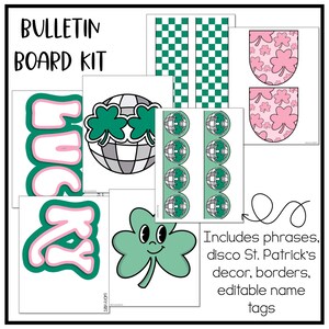St. Patrick's Day Bulletin Board, Printable St. Patty's Day Classroom ...