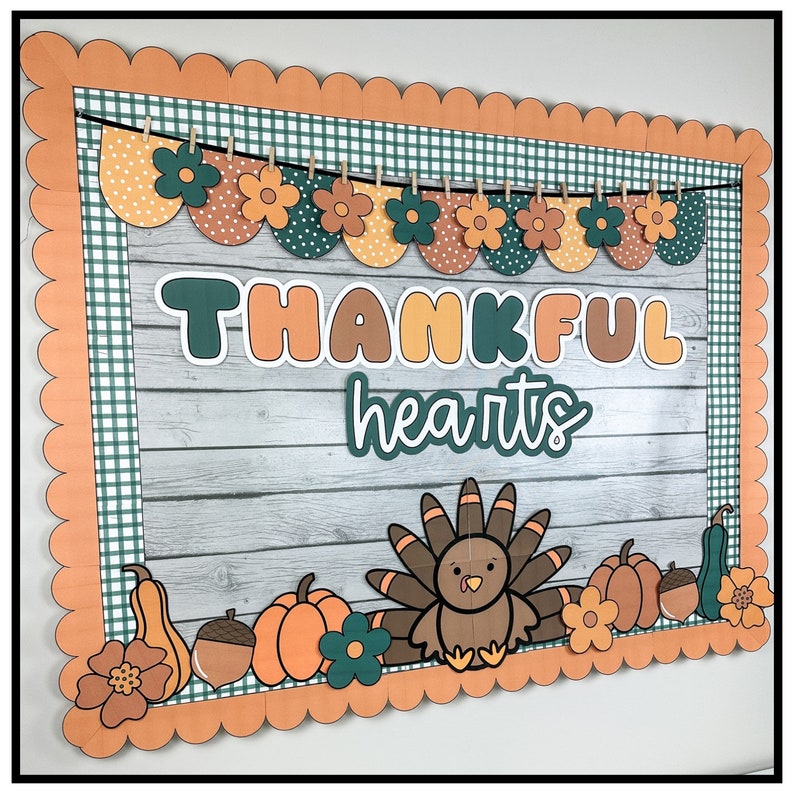Thanksgiving Bulletin Board Kit, Classroom Decor - Etsy