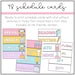 Pastel Classroom Schedule, Editable Template, Classroom Management ...