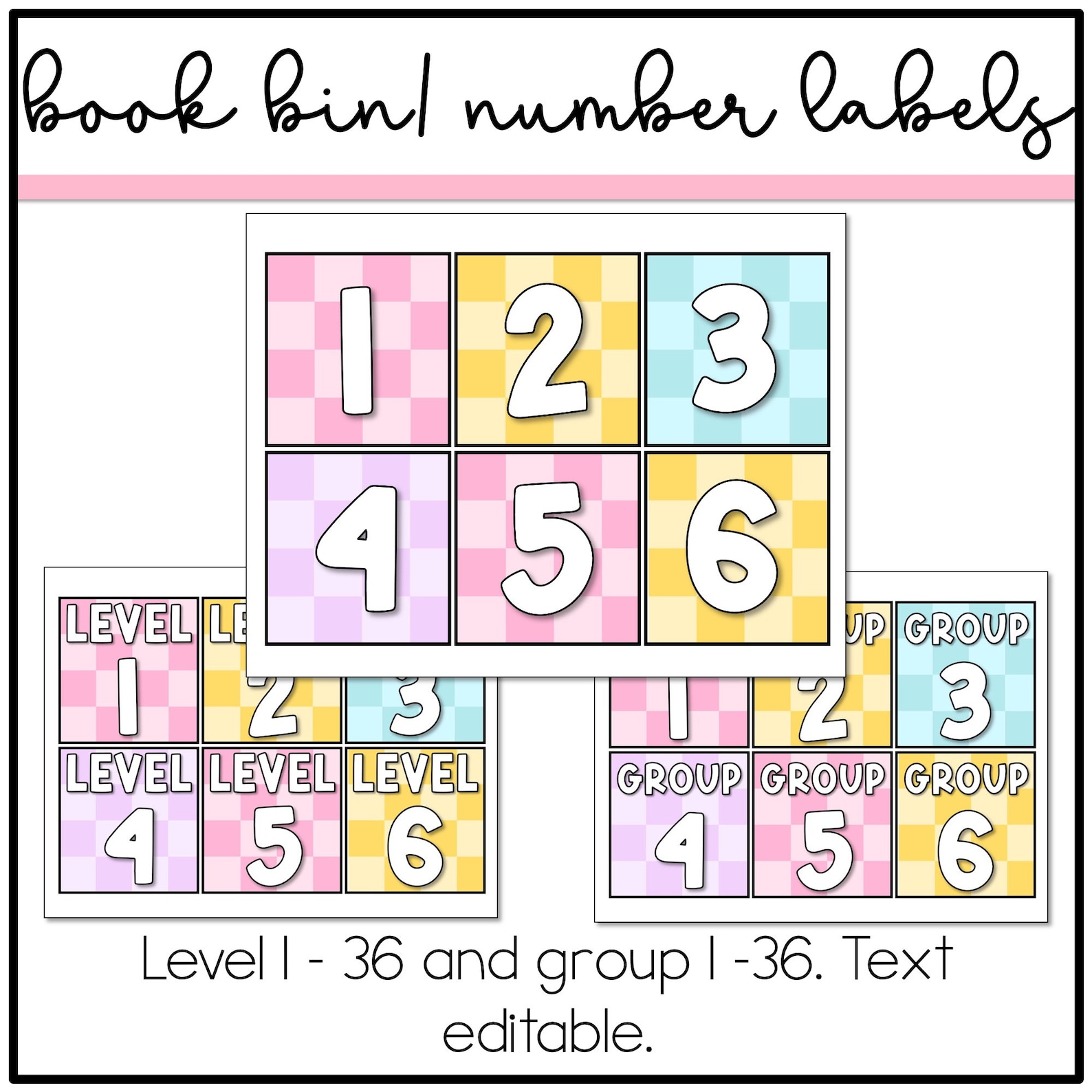 Pastel Dreams Name Tags and Labels | Editable - Etsy