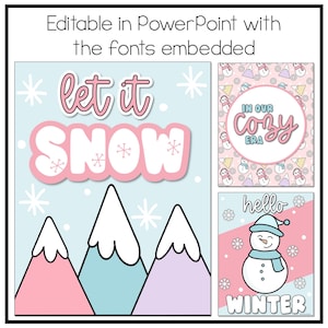 Winter Classroom Posters, Classroom Decor - Etsy Canada