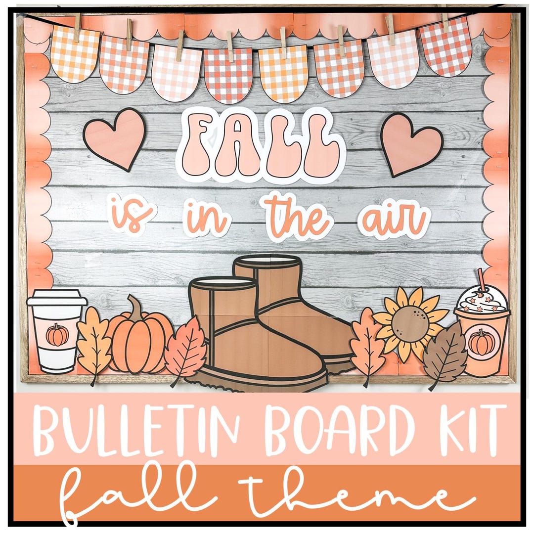 Fall Bulletin Board Kit | Fall Autumn Decor | Bulletin Board Kit ...