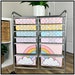 Pastel 10 and 12 Drawer Rolling Cart Labels Teacher Cart Classroom ...