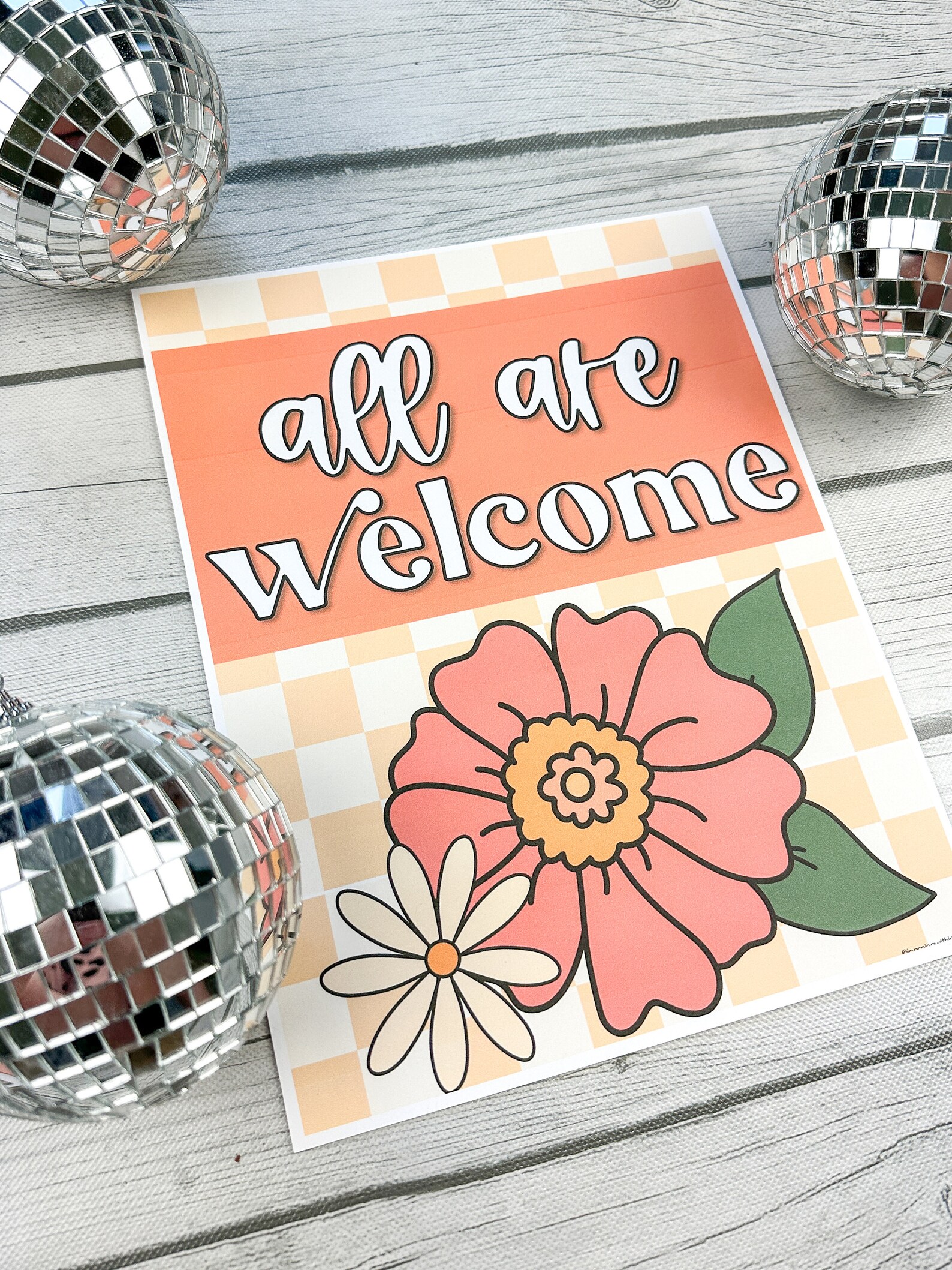 Disco Floral Classroom Posters, Inspirational, Disco Groovy Classroom ...