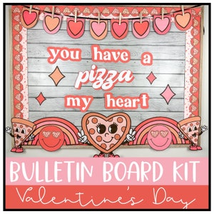 Valentine's Day Retro Groovy Bulletin Board Kit or Door Decor - Etsy