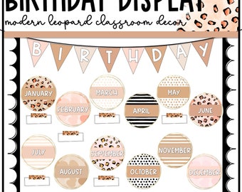 Modern Leopard Teacher Toolbox Labels, Cheetah Classroom Decor ...